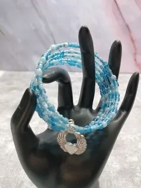 Hand Crafted | Jewelry | New Hand Crafted Memory Wire Beaded Bracelet ...